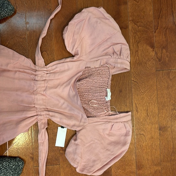 Astr | Dresses | Astr Dusty Rose Puff Sleeve Dress | Poshmark